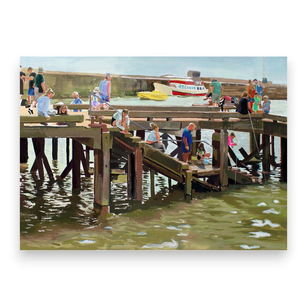 Dawn Blatherwick - Crabbing at Bridlington - Original Work – Seagull ...