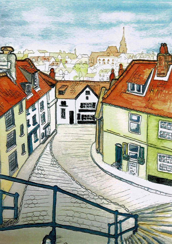 Jane Clarbour - 199 Steps, Whitby – Seagull Gallery and Framing
